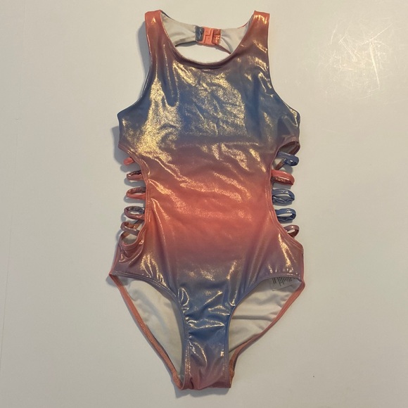 Zella | Swim | Z By Zellla Girls One Piece Sunset Shimmer Swim Bathing ...